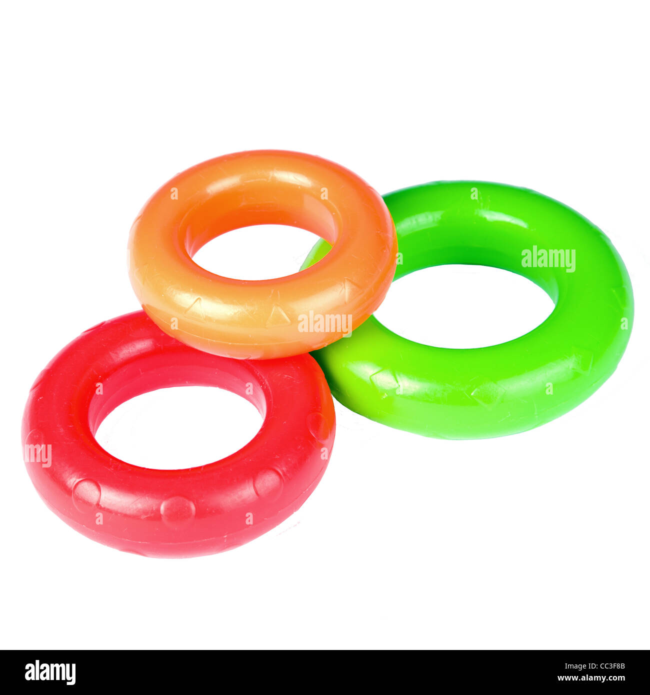 Plastic toy pyramid on a white background Stock Photo - Alamy