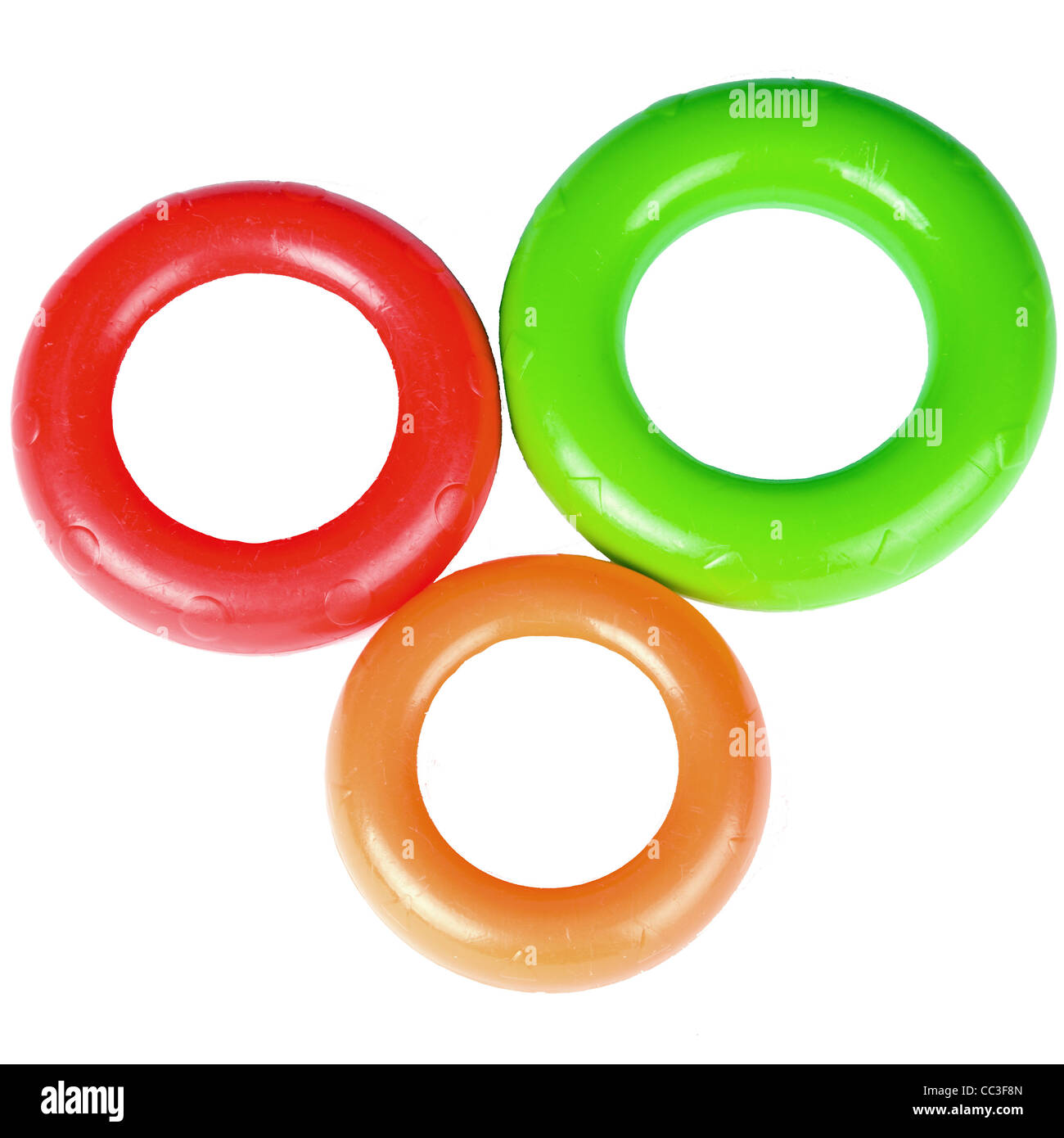 Plastic toy pyramid on a white background Stock Photo - Alamy