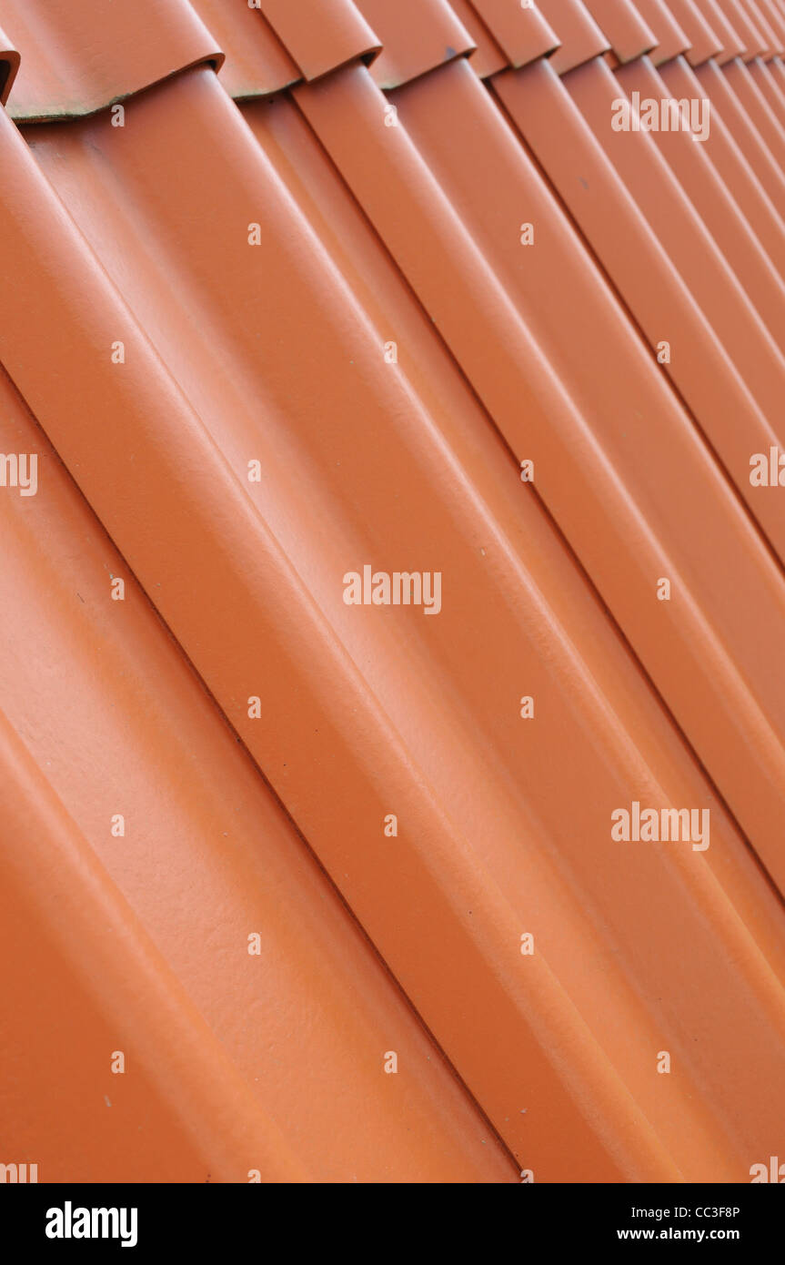 Background perspective of red roof Stock Photo - Alamy