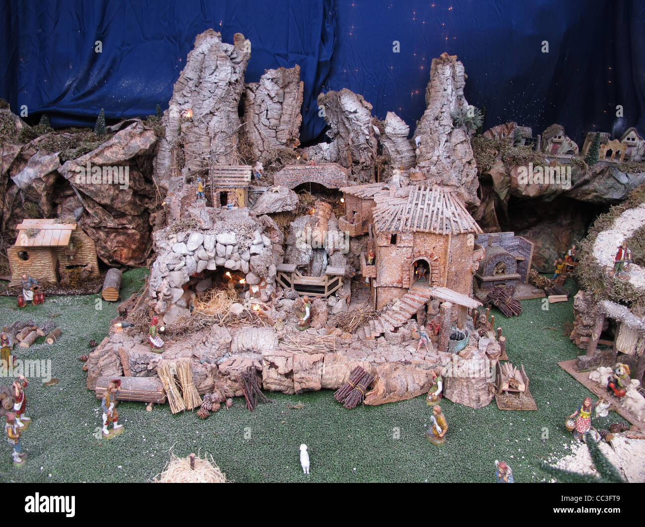 jesus christ nativity scene in rome, italy Stock Photo - Alamy