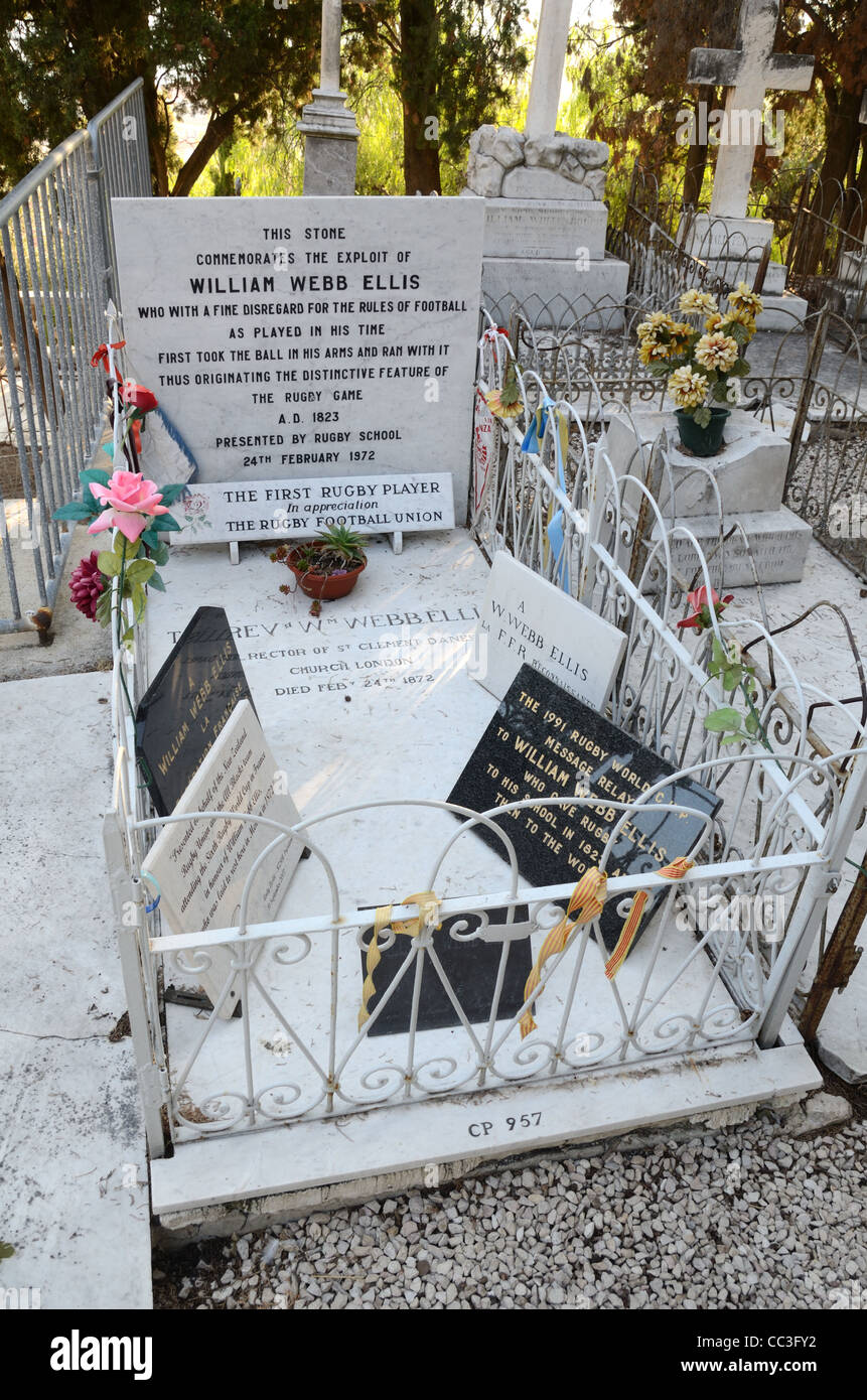 Grave, Tomb or Headstone of Reverend William Webb Ellis, the World's ...