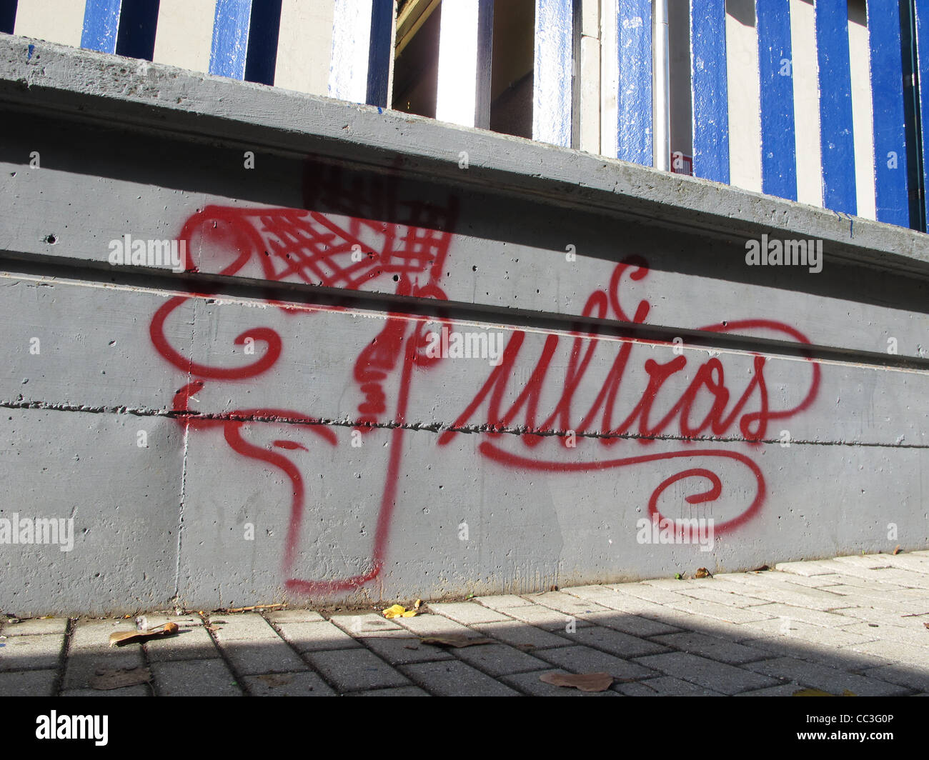 ultras football fans supporters graffiti on wall in rome italy Stock ...