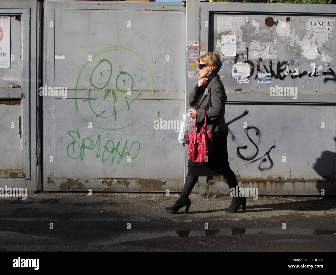 street scene in rome Stock Photo - Alamy