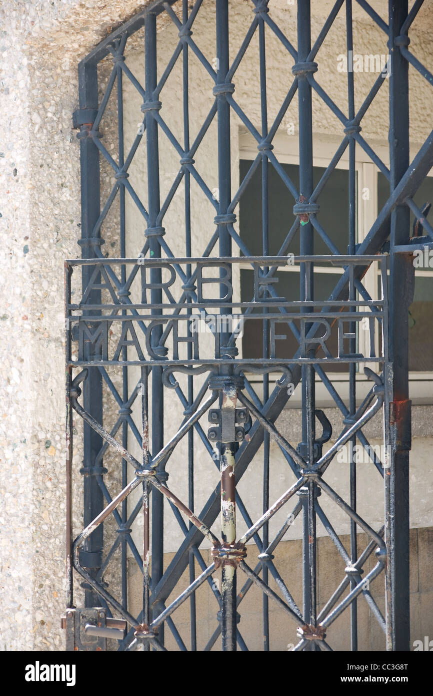 Dachau concentration camp gate hi-res stock photography and images - Alamy