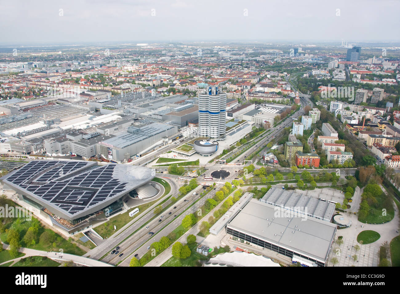 aerial view of Munich city Stock Photo - Alamy