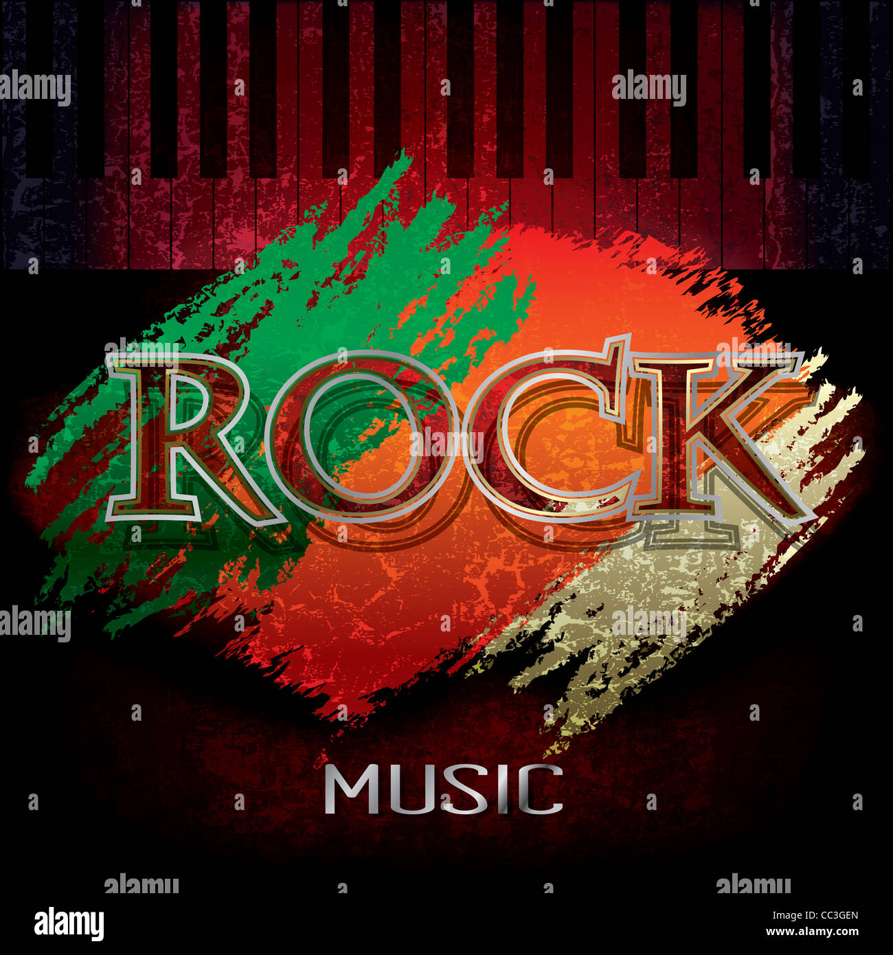 Abstract cracked dark background with the word rock Stock Photo - Alamy