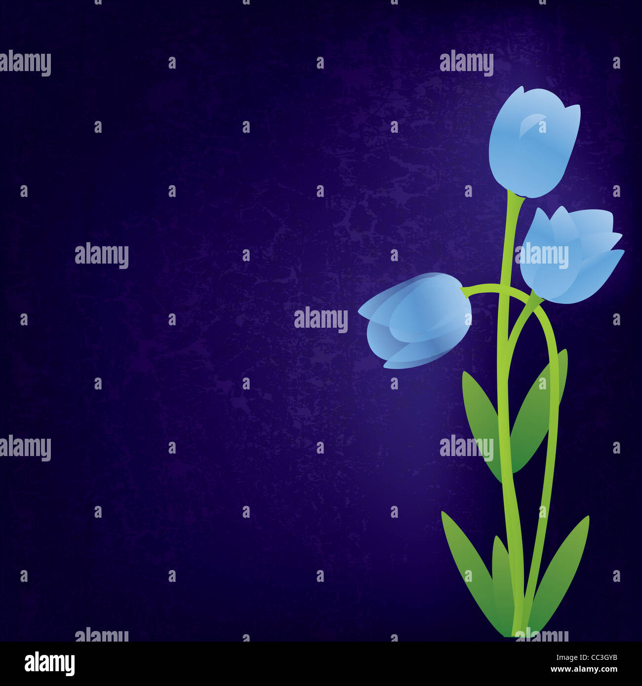 abstract grunge background with blue spring flowers Stock Photo - Alamy