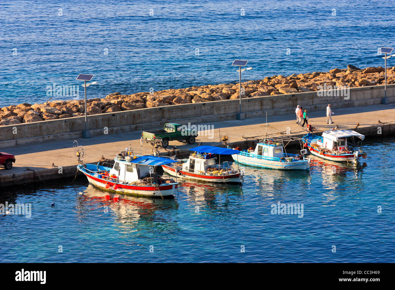 Cyprus fishing boats boat hi-res stock photography and images - Alamy