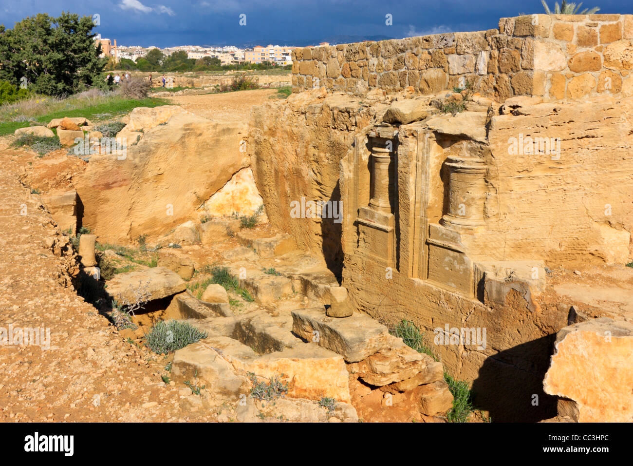 Excavations at the Tombs of the Kings, Paphos, Cyprus Stock Photo - Alamy