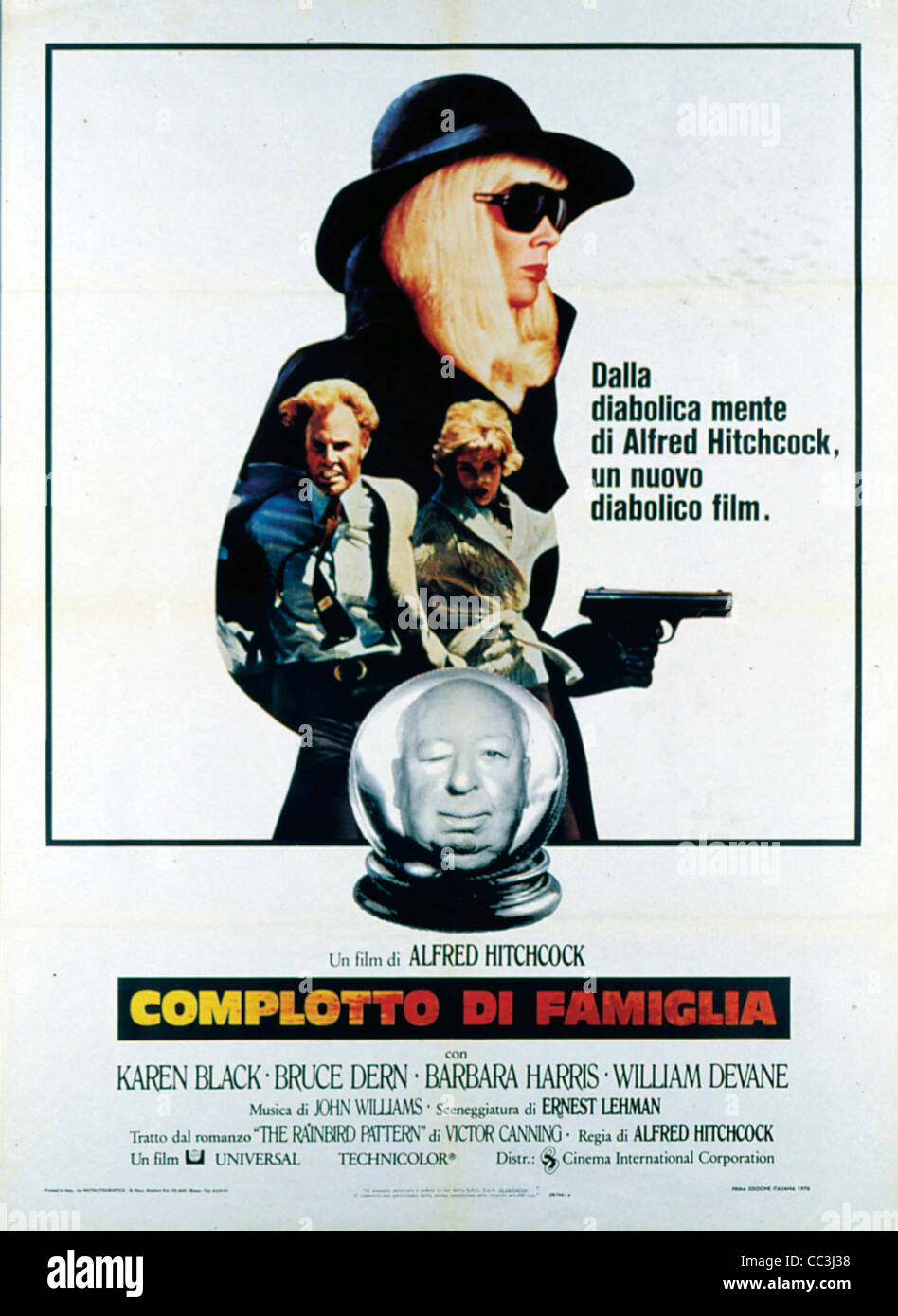 Cinema: Family Plot 1976 Director Alfred Hitchcock Poster Stock Photo - Alamy
