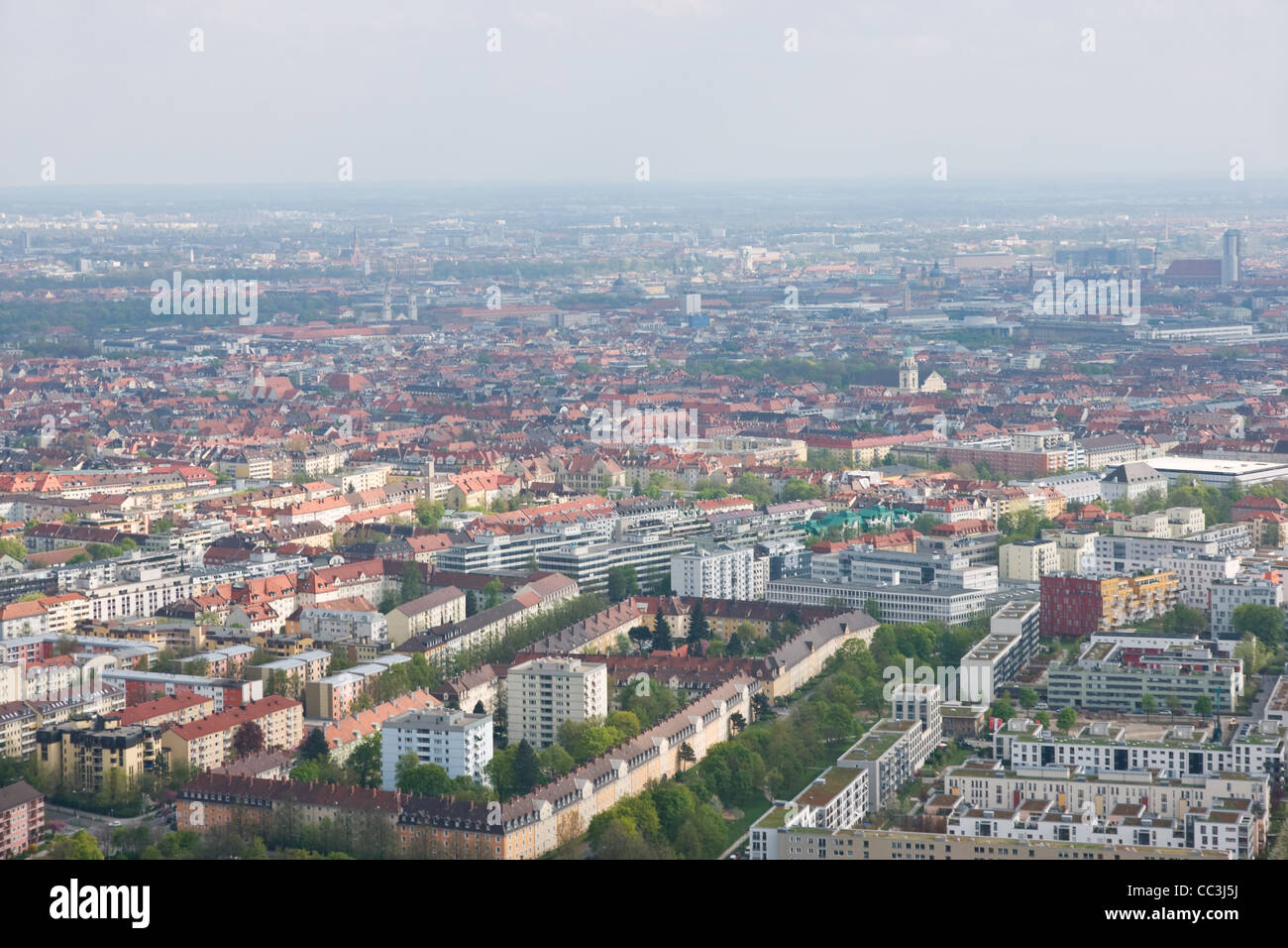 aerial view of Munich city Stock Photo - Alamy