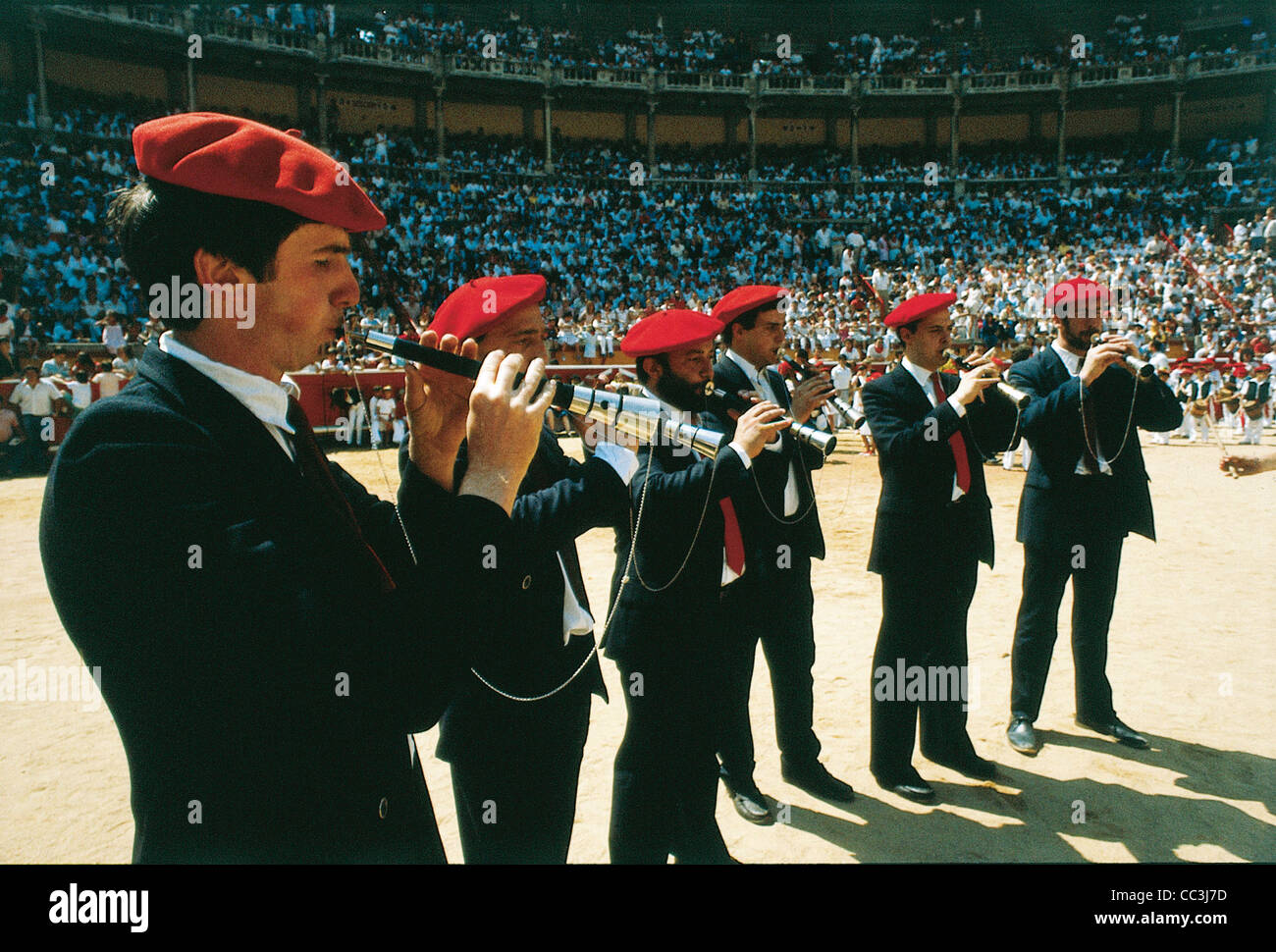 Spain Pamplona San Fermin Folklore Festival Stock Photo - Alamy