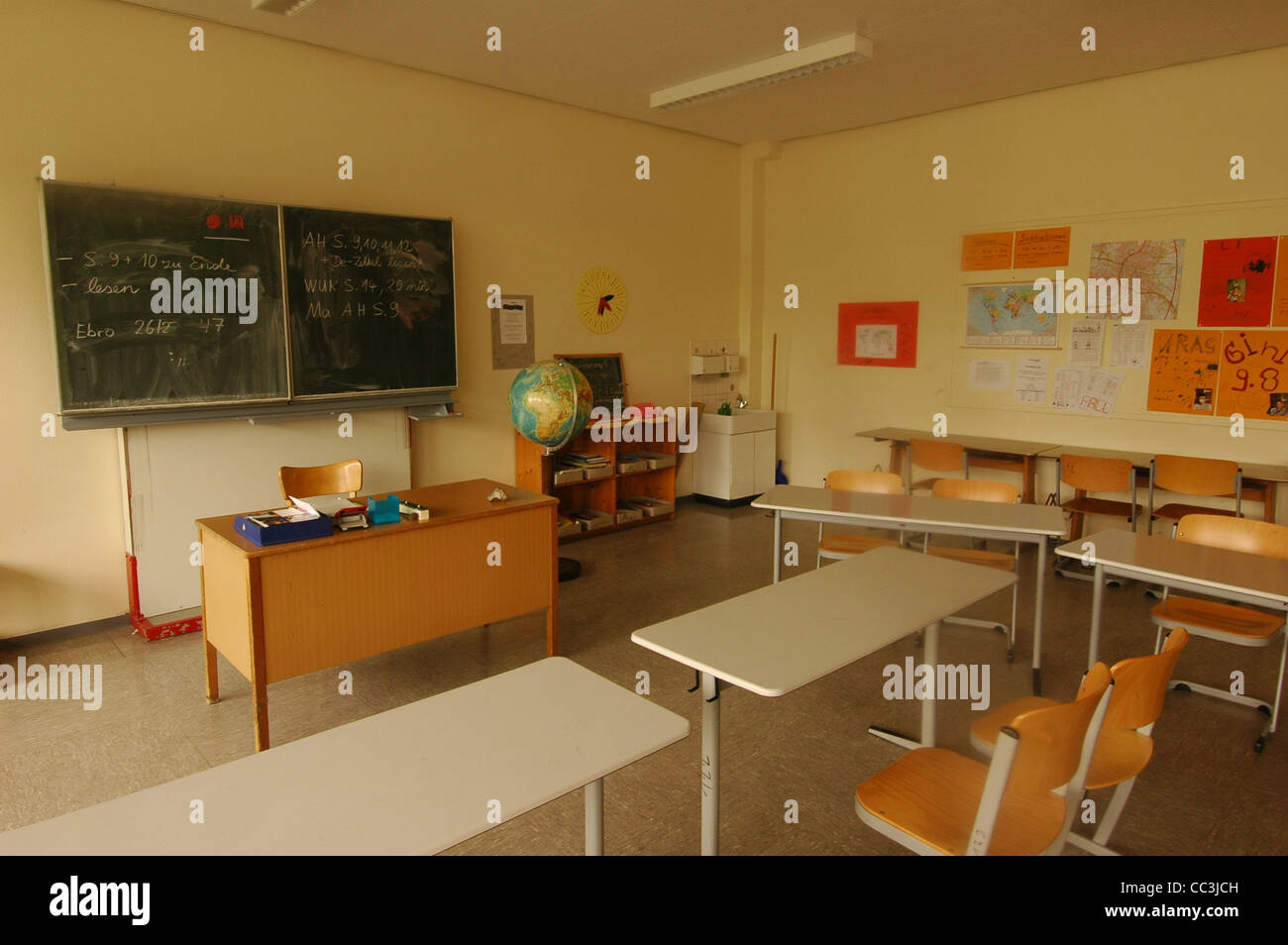 Germany - Lower Saxony. Oldenburg. School Interior, Classroom Stock ...