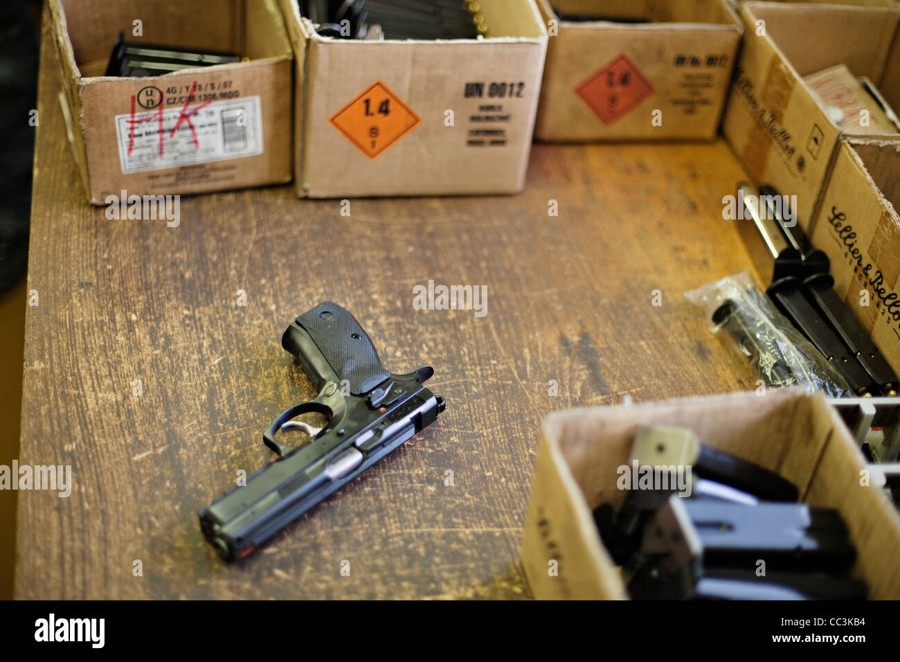 Production of small arms in Ceska zbrojovka a.s, Uhersky Brod (CZUB ...