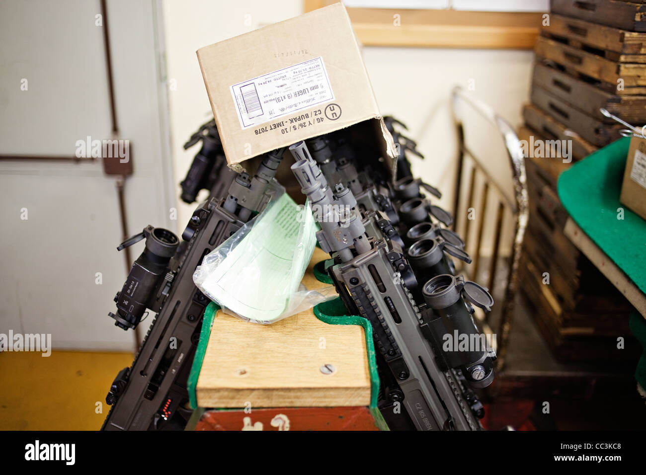 Production of small arms in Ceska zbrojovka a.s, Uhersky Brod (CZUB ...