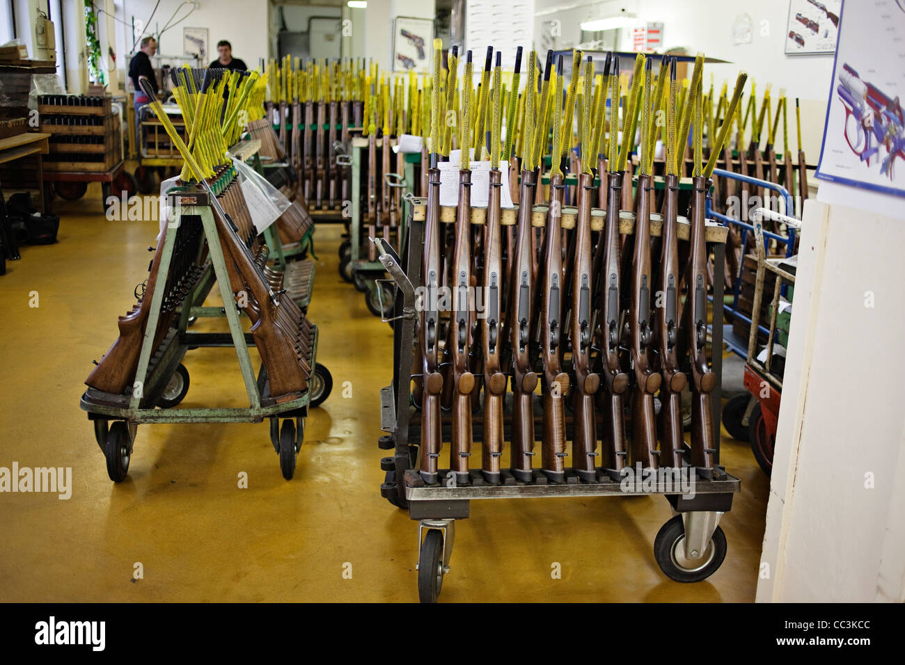 Production of small arms in Ceska zbrojovka a.s, Uhersky Brod (CZUB ...