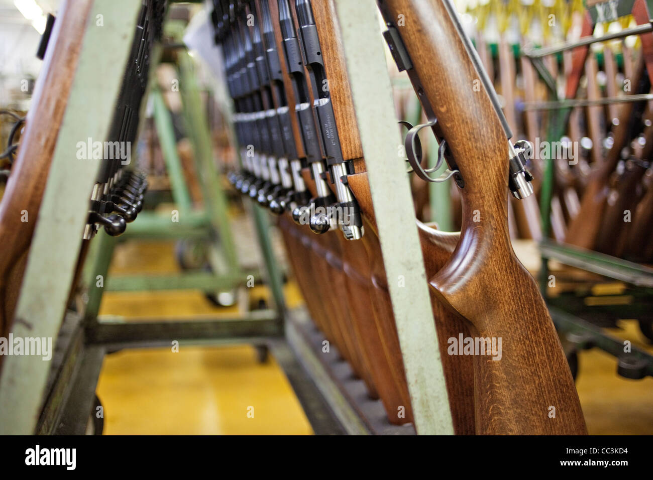 Production of small arms in Ceska zbrojovka a.s, Uhersky Brod (CZUB ...