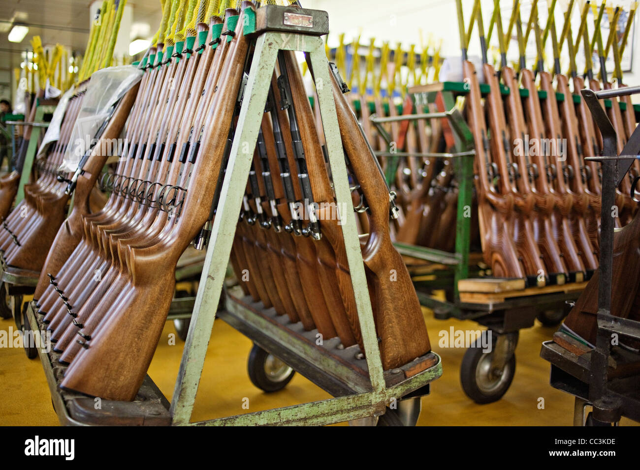 Production of small arms in Ceska zbrojovka a.s, Uhersky Brod (CZUB ...