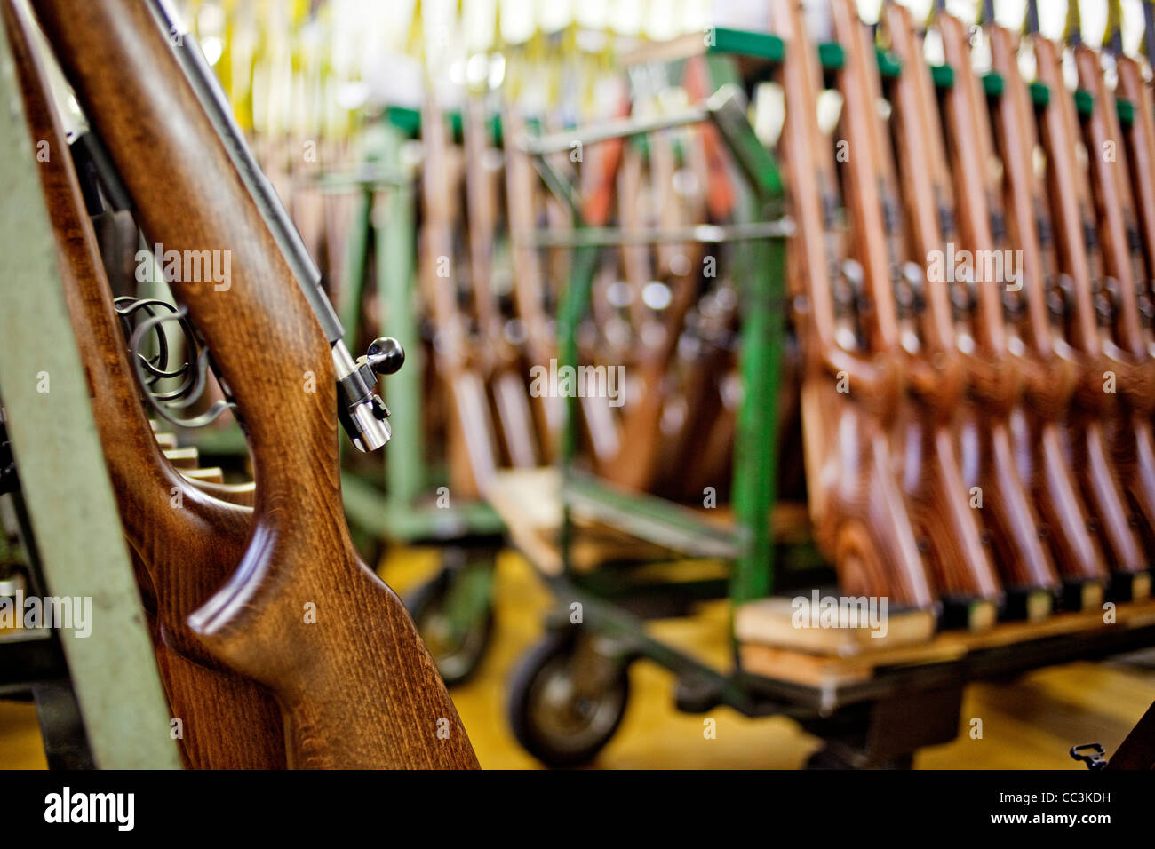 Production of small arms in Ceska zbrojovka a.s, Uhersky Brod (CZUB ...