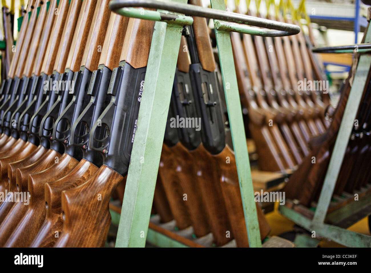 Production of small arms in Ceska zbrojovka a.s, Uhersky Brod (CZUB ...