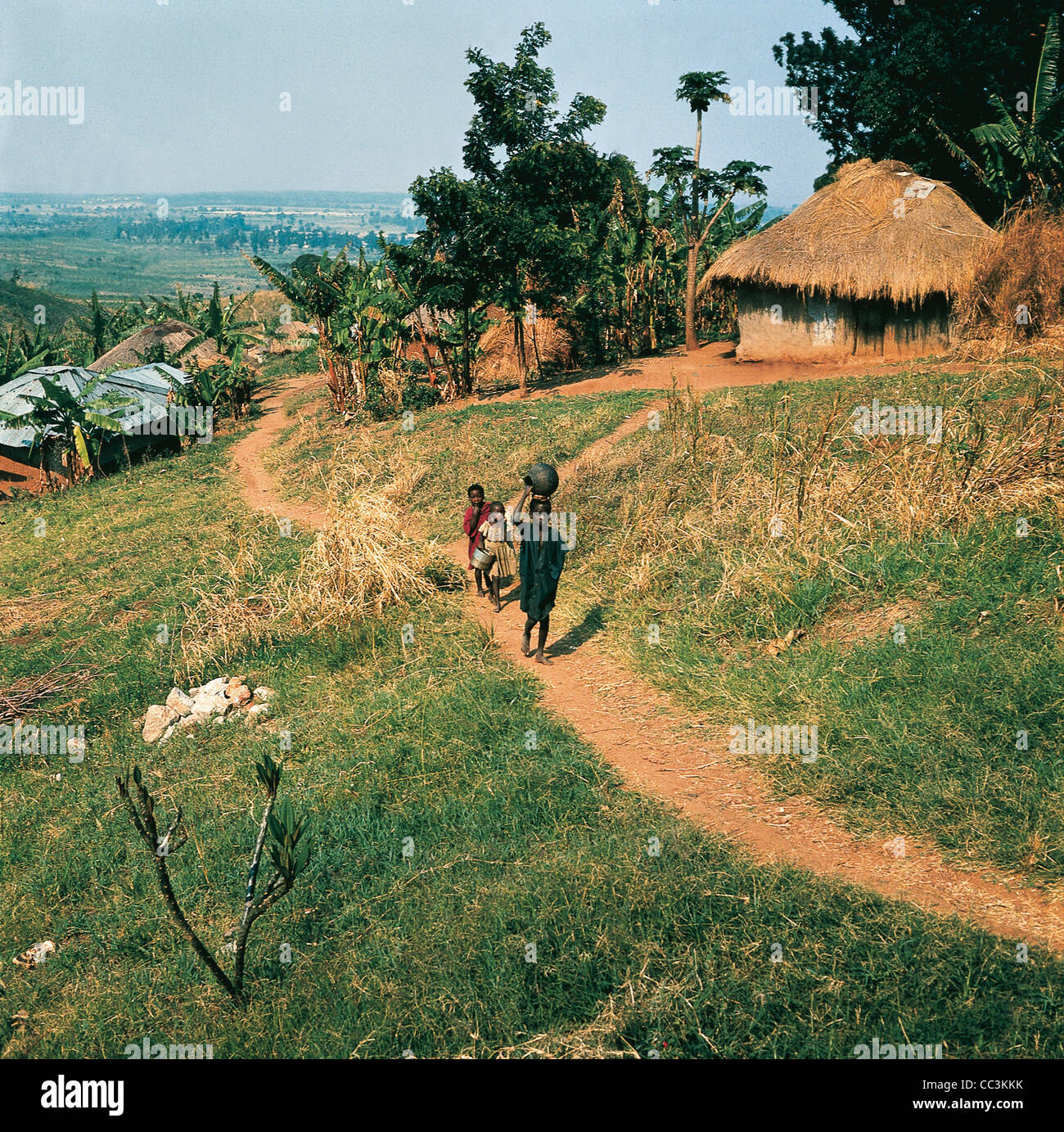 Burundi Bujumbura Typical Rural Village Stock Photo - Alamy