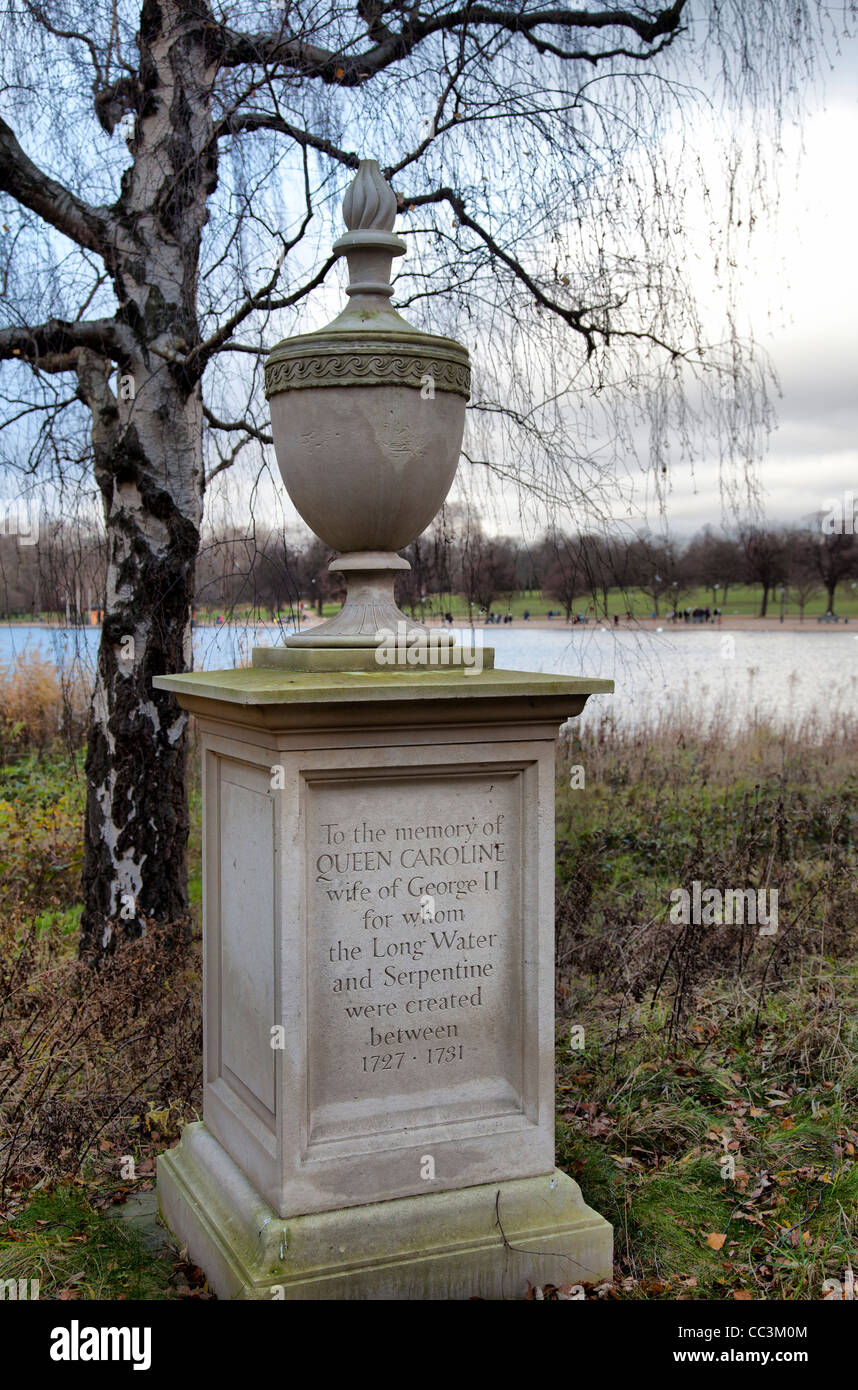 Queen Caroline Memorial in Hyde Park - London Stock Photo - Alamy