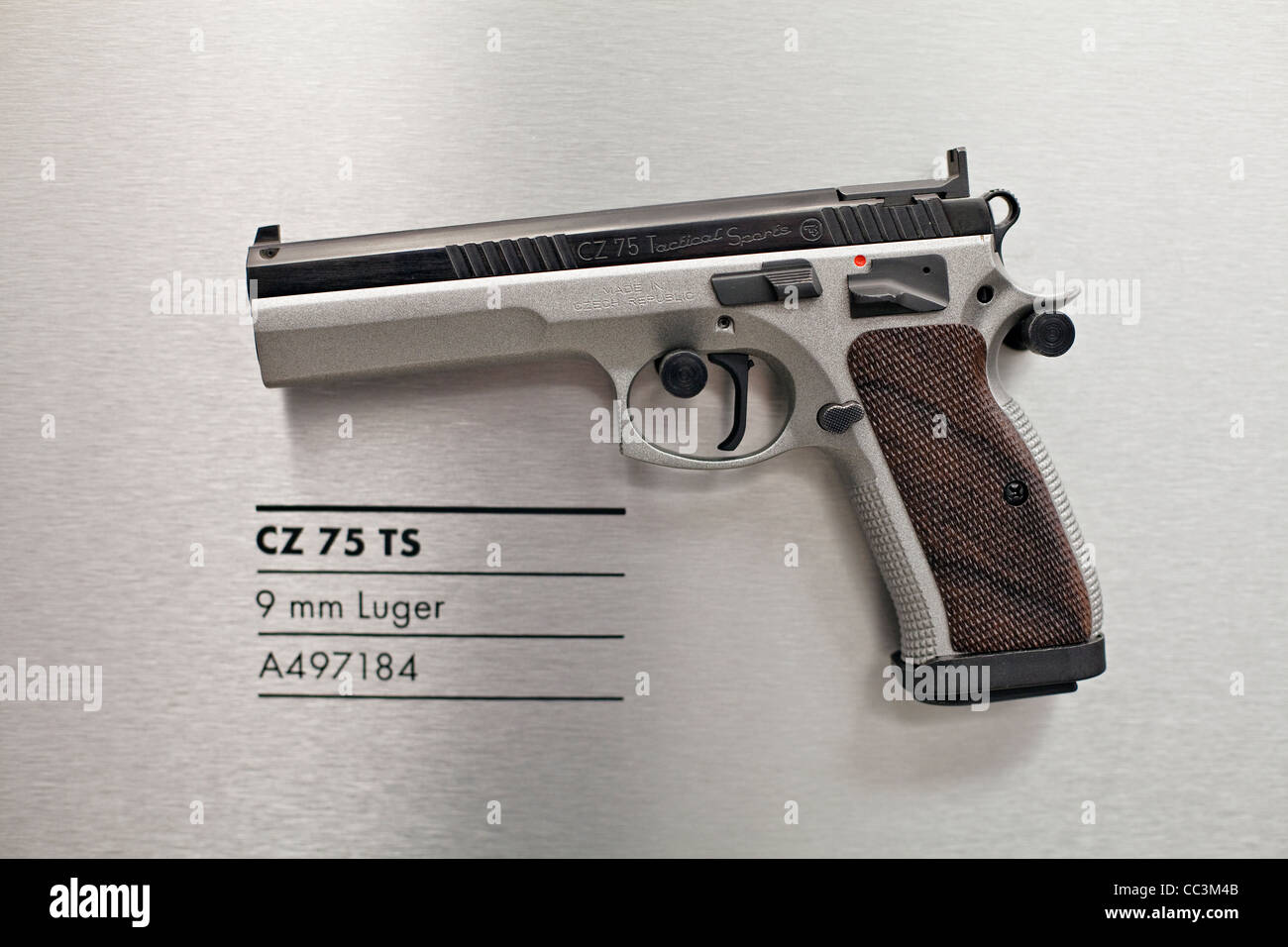 Pistol, CZ 75 TS, Exhibiton of CZUB weapons at their hole of glory in ...