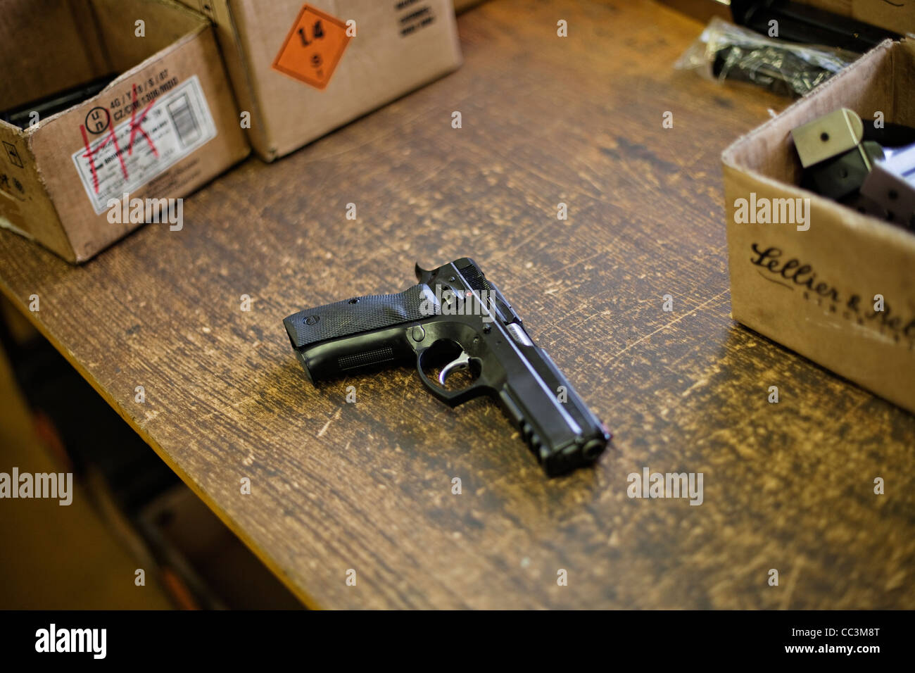 Production of small arms in Ceska zbrojovka a.s, Uhersky Brod (CZUB ...