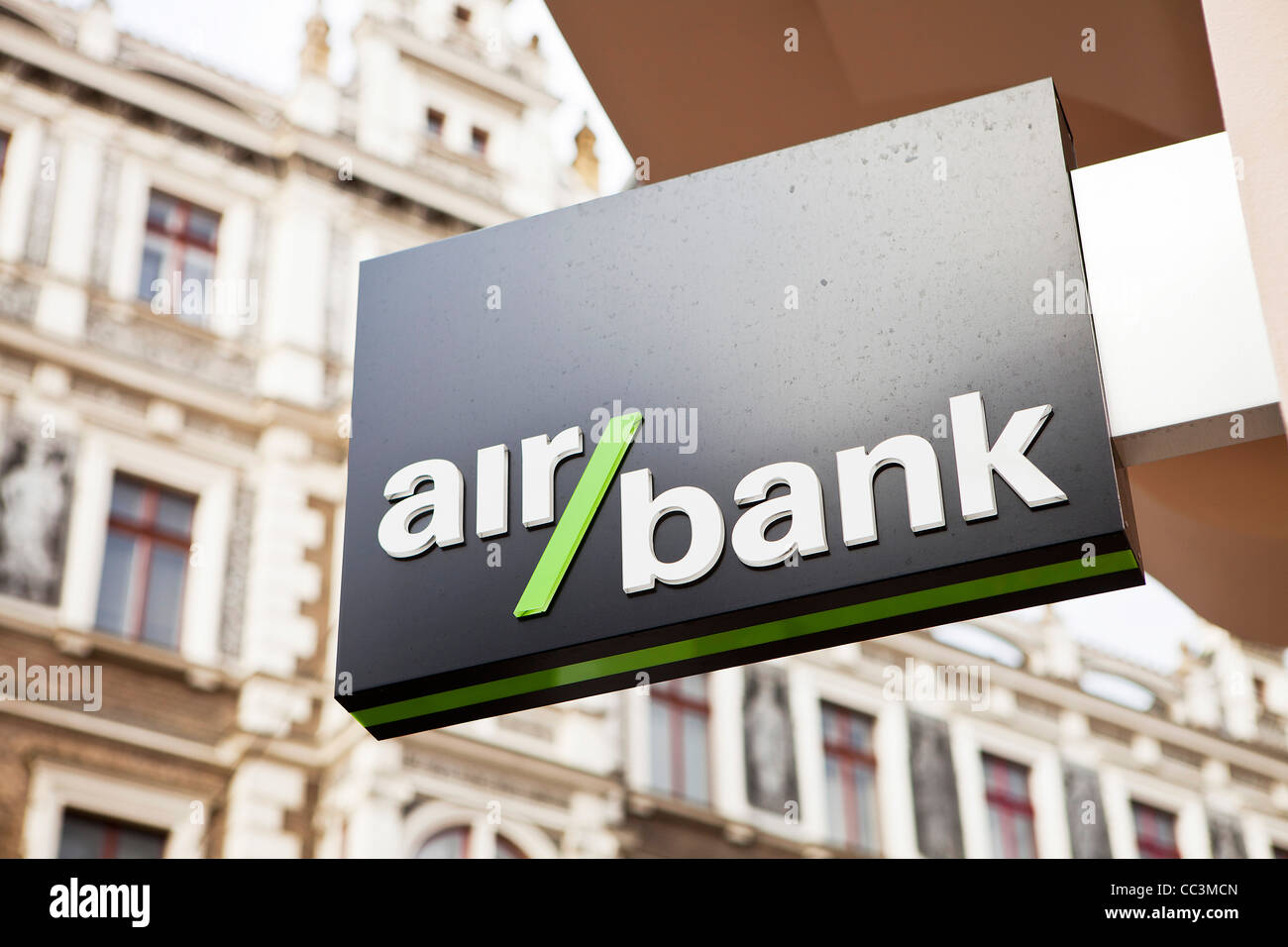 A branch of Air Bank, member of PPF Group, in Vodickova Street, Prague ...
