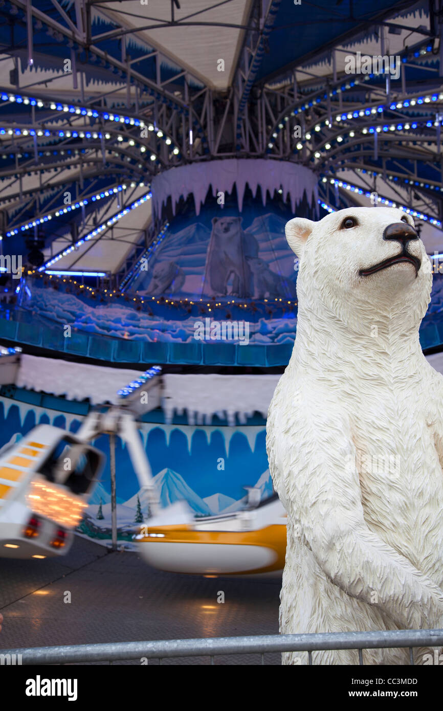 Polar Ride at Winter Wonderland at Hyde Park in London UK Stock Photo ...