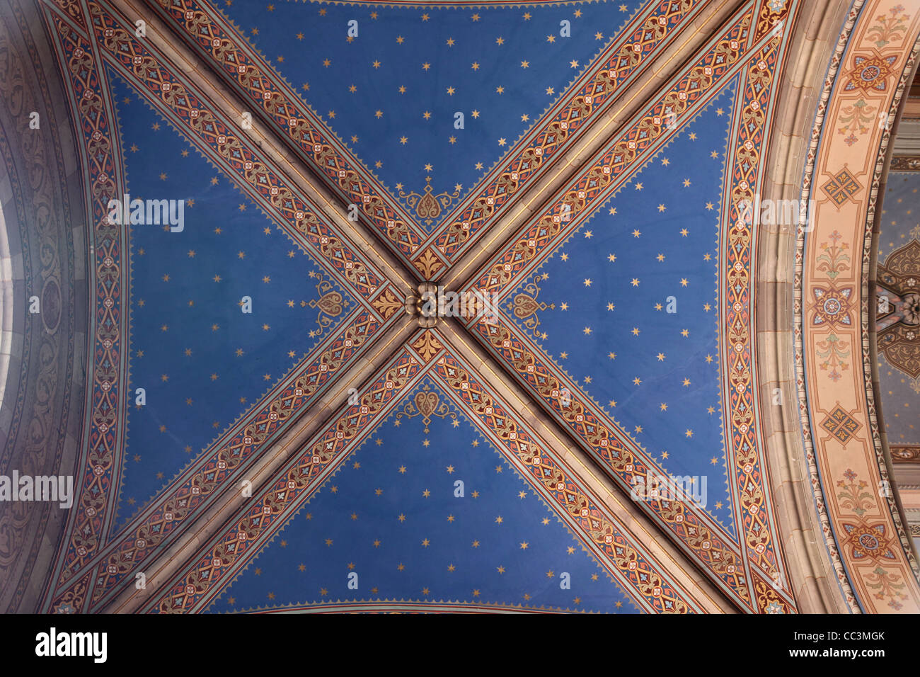 Ceiling of the church Stock Photo - Alamy