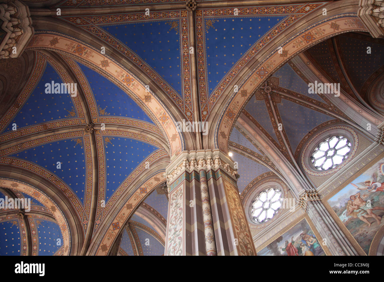Ceiling of the church Stock Photo - Alamy