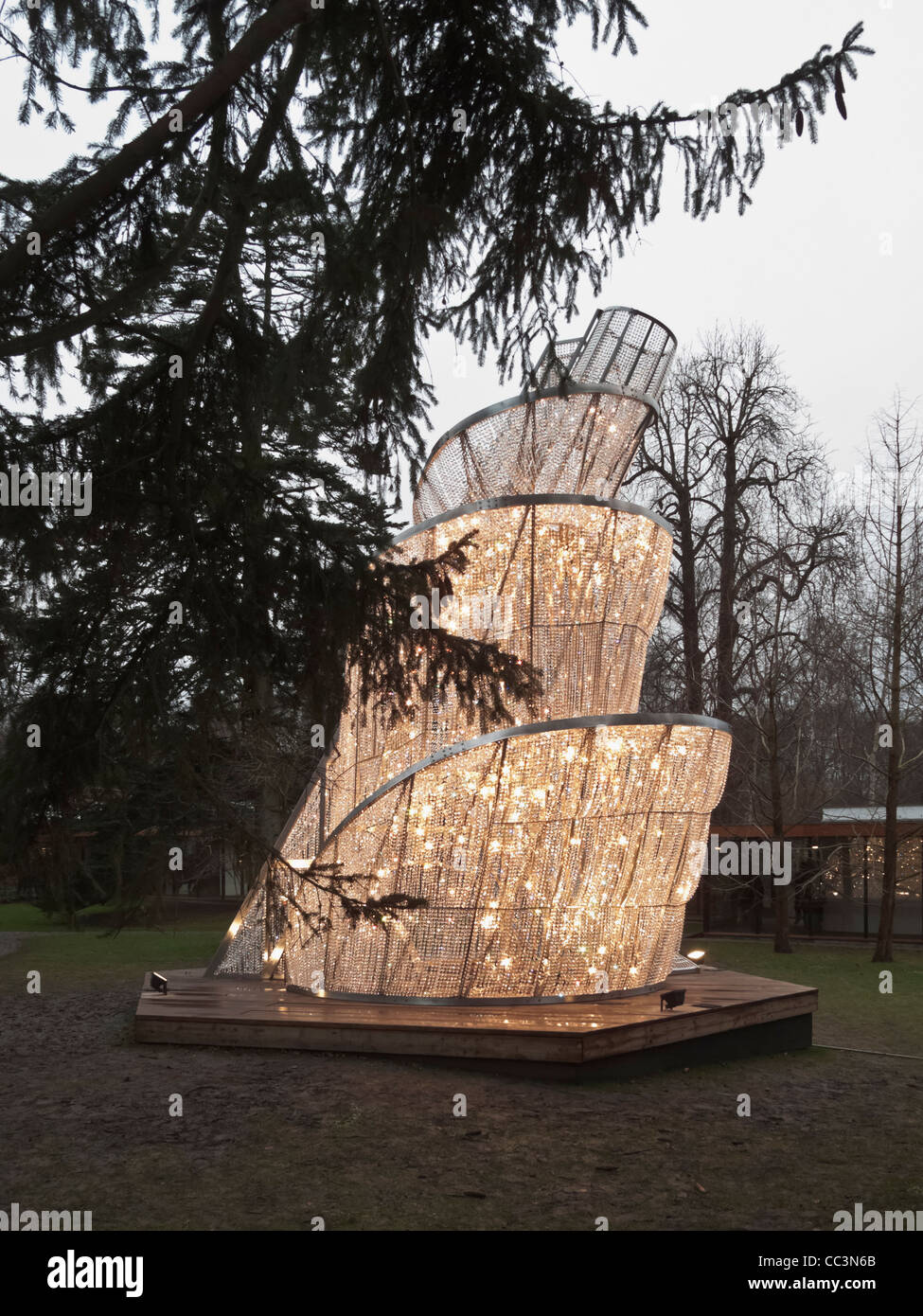 Chinese artist Ai Weiwei's artwork "Fountain of Light" at The Louisiana ...