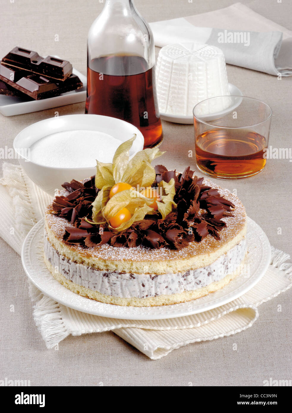 Cuisine: Neapolitan Trifle Stock Photo - Alamy