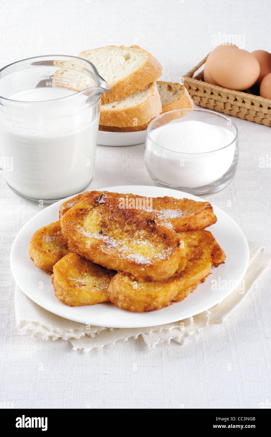 Cuisine: Fried Bread (Schnitte Stock Photo - Alamy