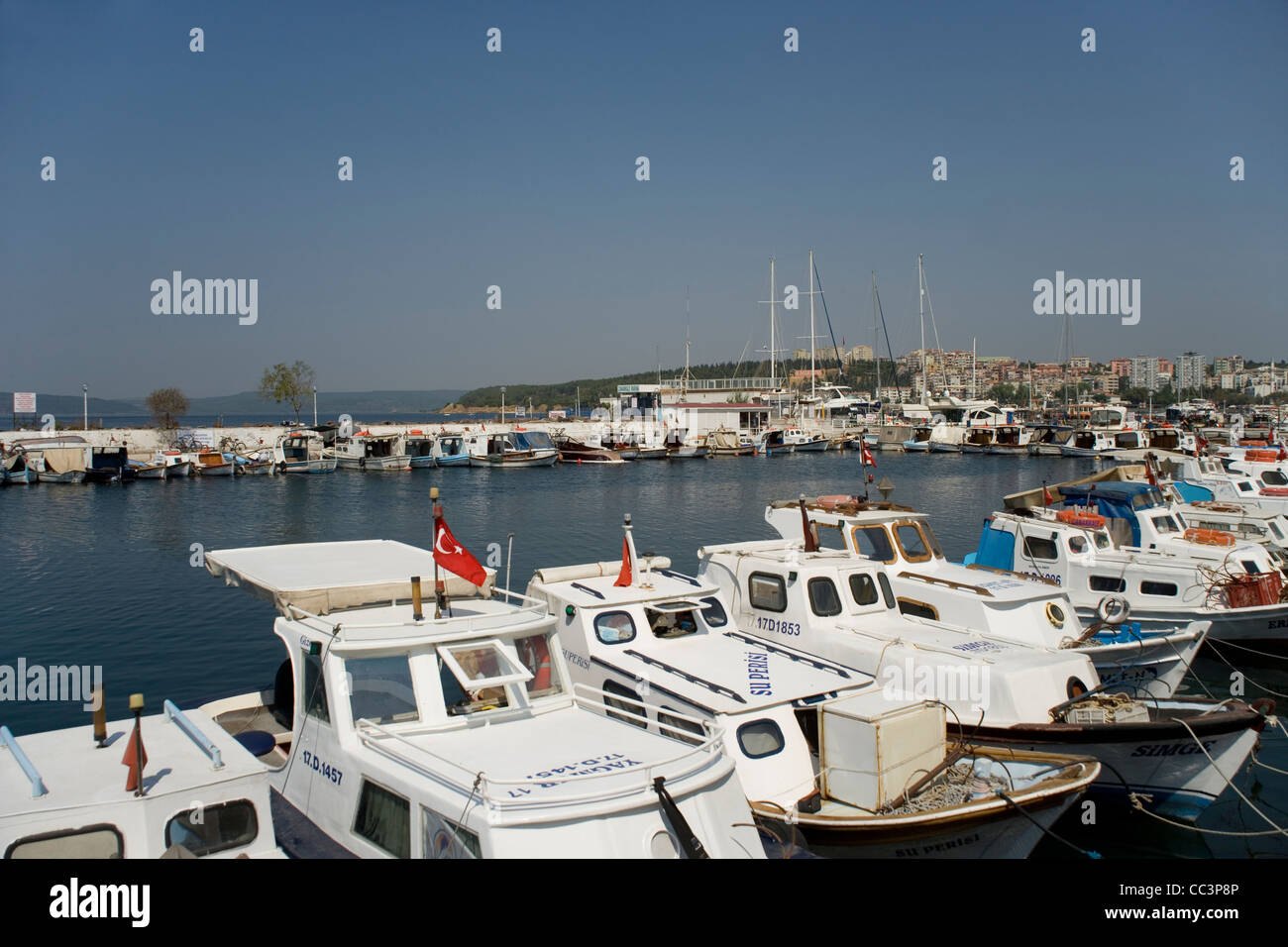 Sea front and port at Canakkale,Turkey Stock Photo - Alamy
