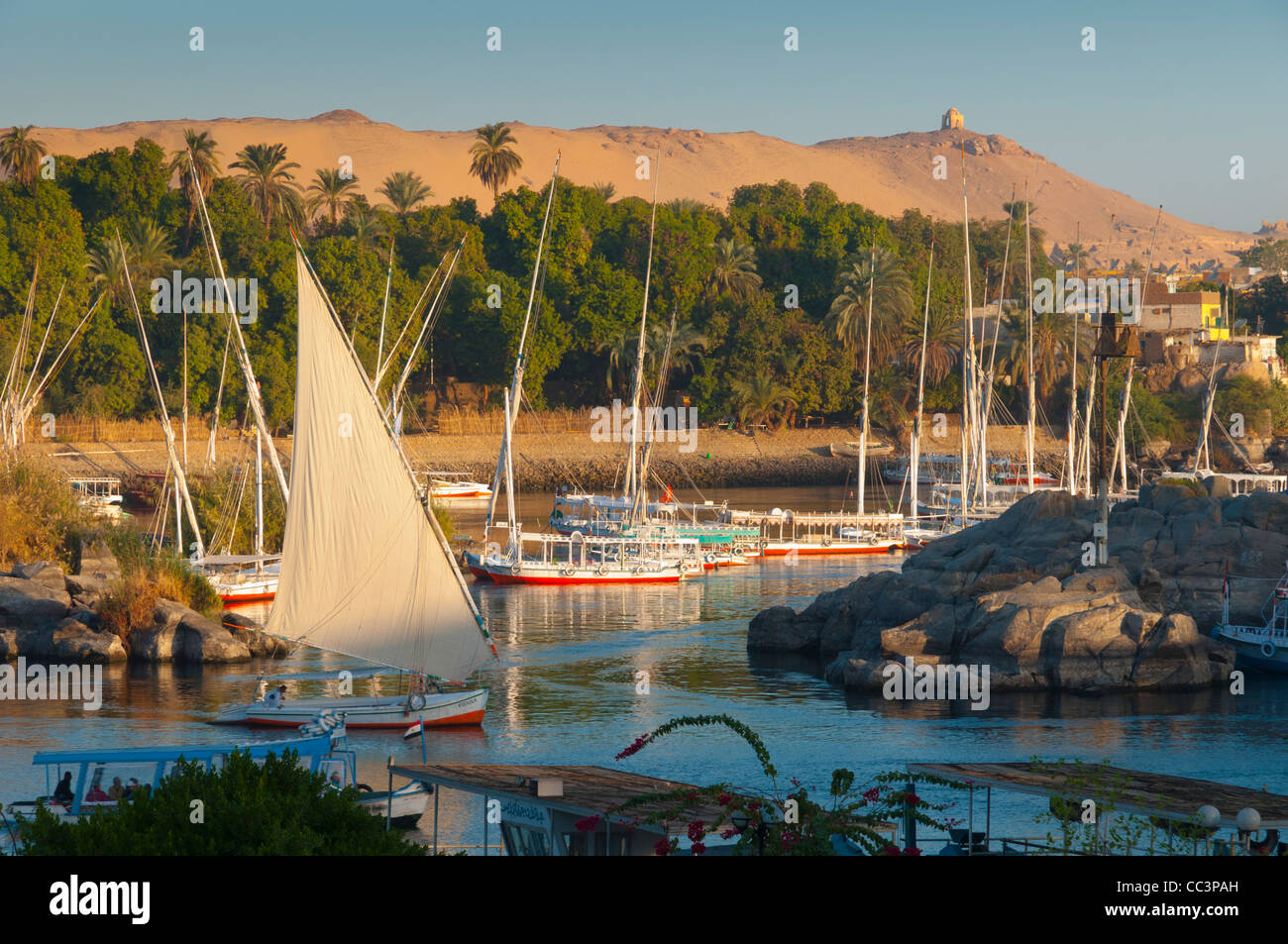 Egypt, Upper Egypt, Aswan, River Nile Stock Photo - Alamy