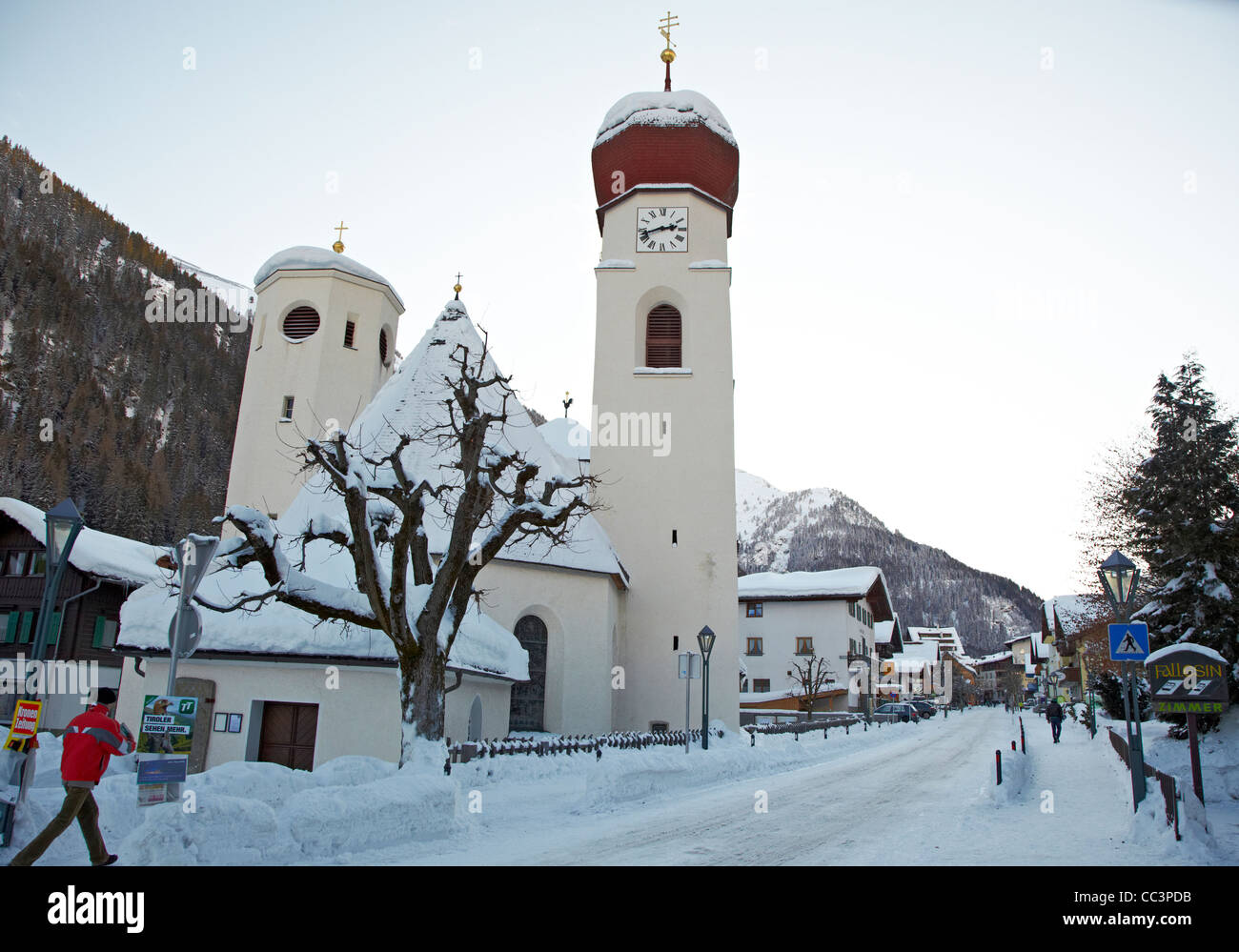 Traditional Church St. Anton Austria Stock Photo - Alamy