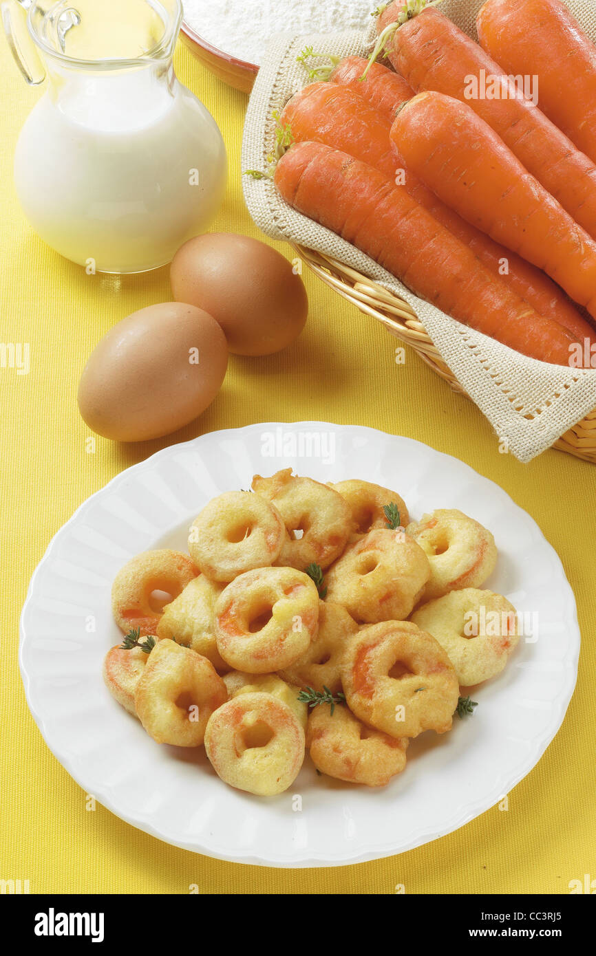 Cuisine: Carrot Gold Rings Stock Photo - Alamy