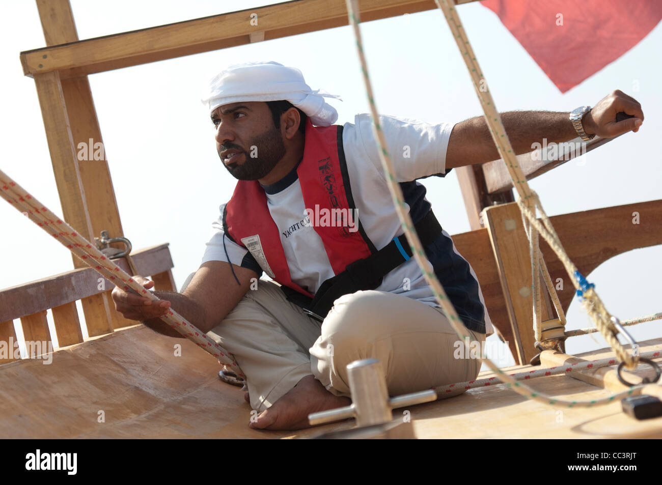 Dhow Racing in Abu Dhabi, United Arab Emirates Stock Photo - Alamy