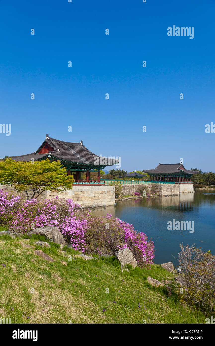 Korea, Gyeongsangbuk-do, Gyeongju, Anapji Pond Stock Photo - Alamy
