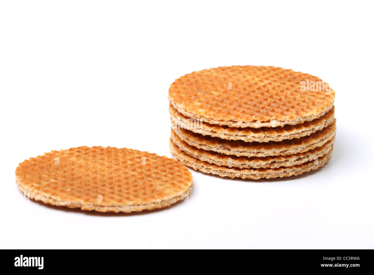 Typical Dutch wafer with syrup Stock Photo - Alamy