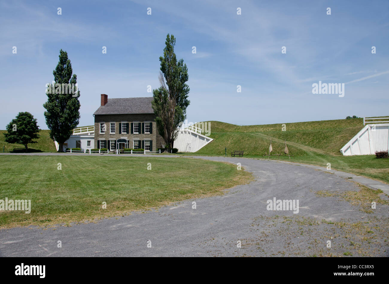 New York State, Oswego. Fort Ontario State Historic Park Stock Photo ...