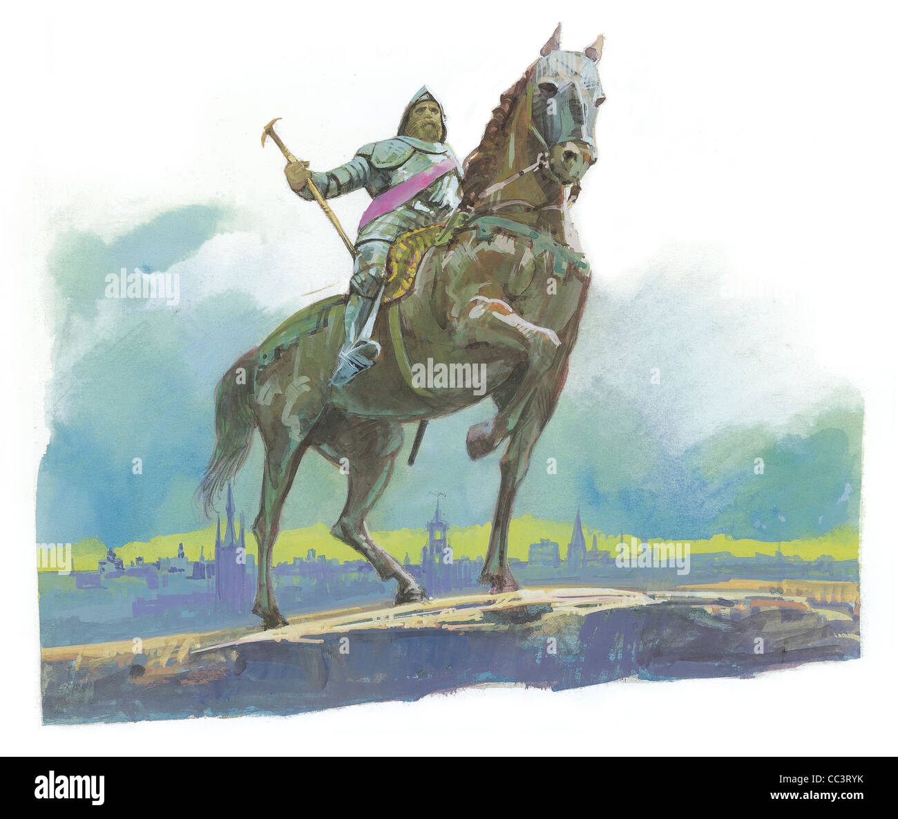 Sweden, The Sixteenth Century. Knight - Coffee Painting Stock Photo - Alamy