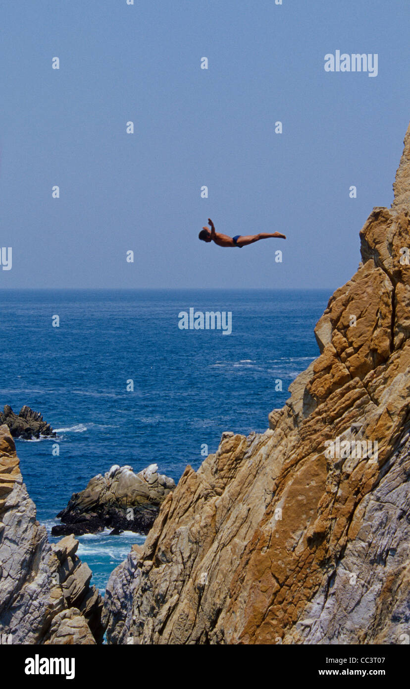 Cliff Diver of Acapulco Stock Photo - Alamy
