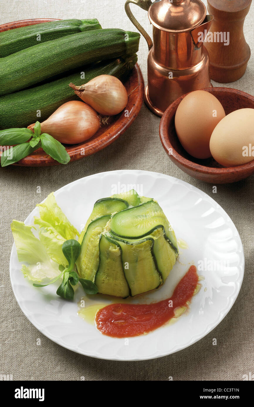 Kitchen: Zucchini Pudding Stock Photo - Alamy