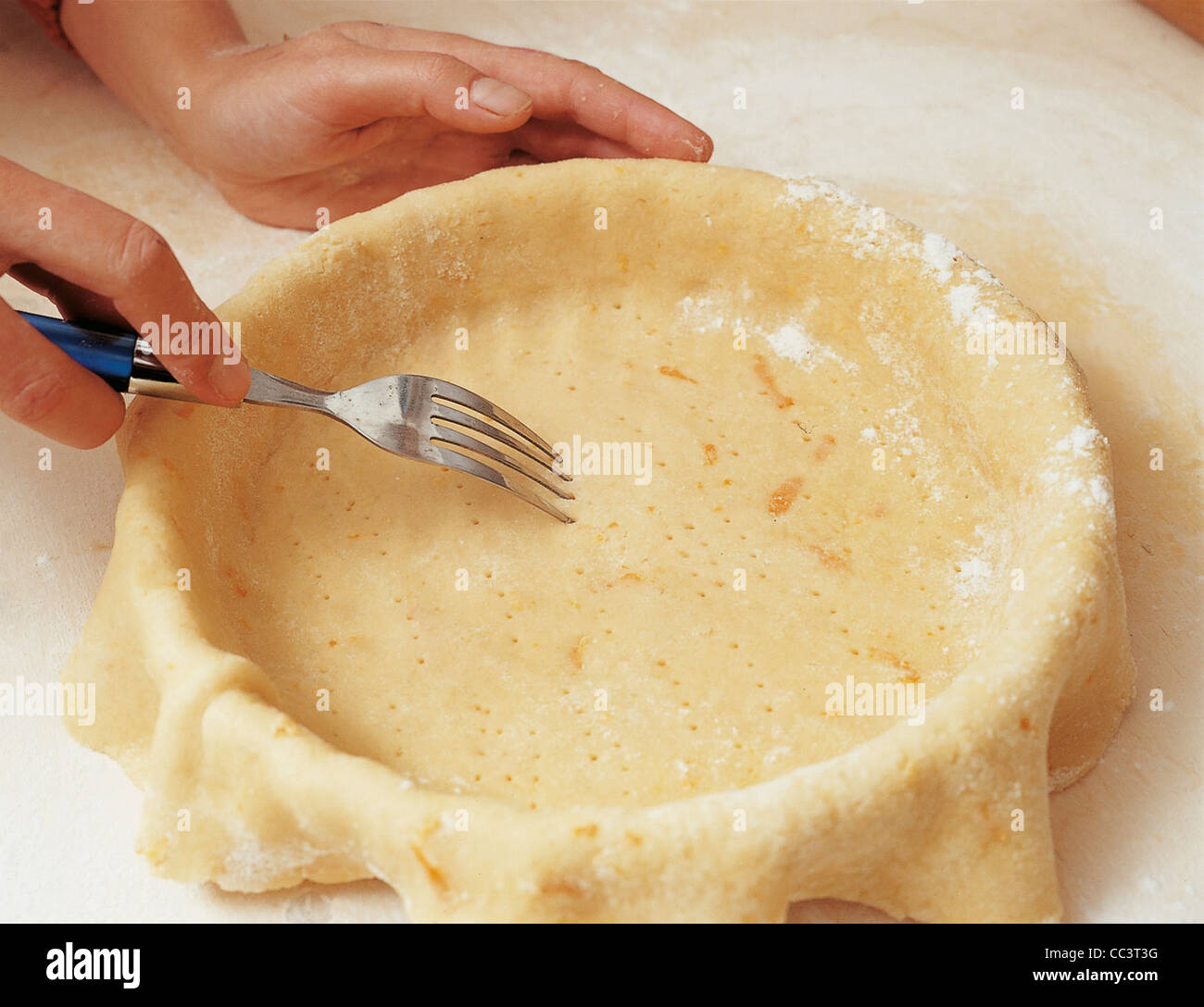 Cuisine: Orange Surprise Pie Step 4 Stock Photo - Alamy