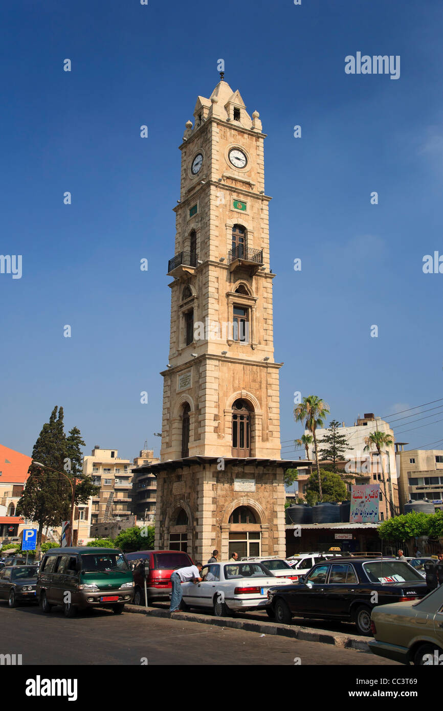 Lebanon, Tripoli, Old Town, Al Tall Clocktower square Stock Photo - Alamy