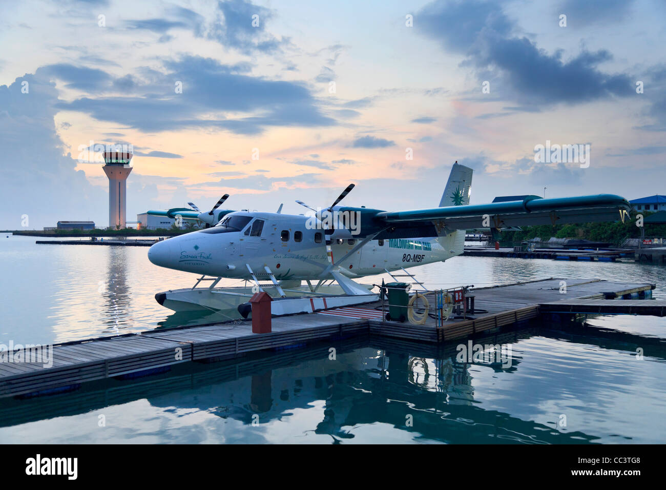 Maldives, Male Atoll, Male Town, Seaplane Terminal Stock Photo - Alamy