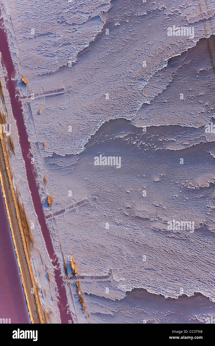 Salt works, Aerial view, Namibia Stock Photo - Alamy